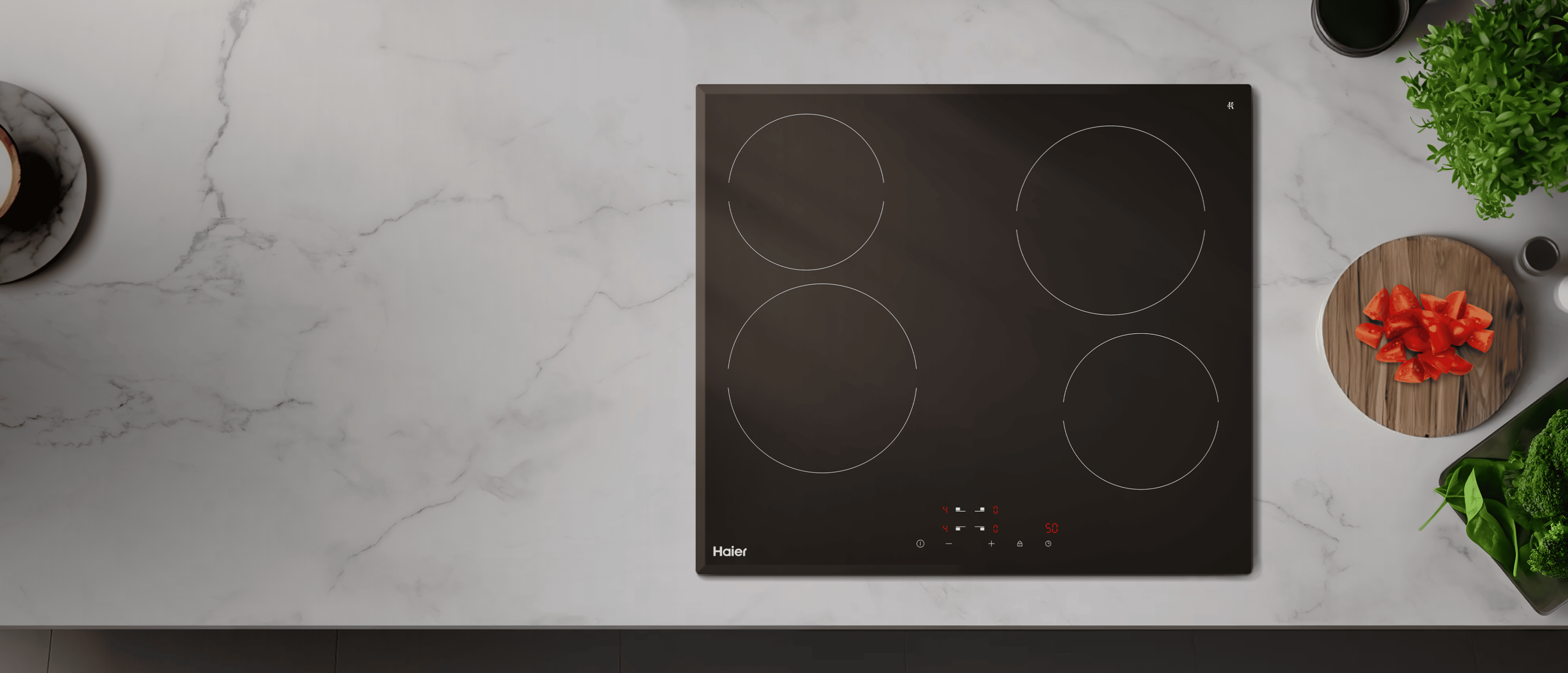 Купить стеклокерамическая варочная поверхность Haier HHY-C64NVTB в ...