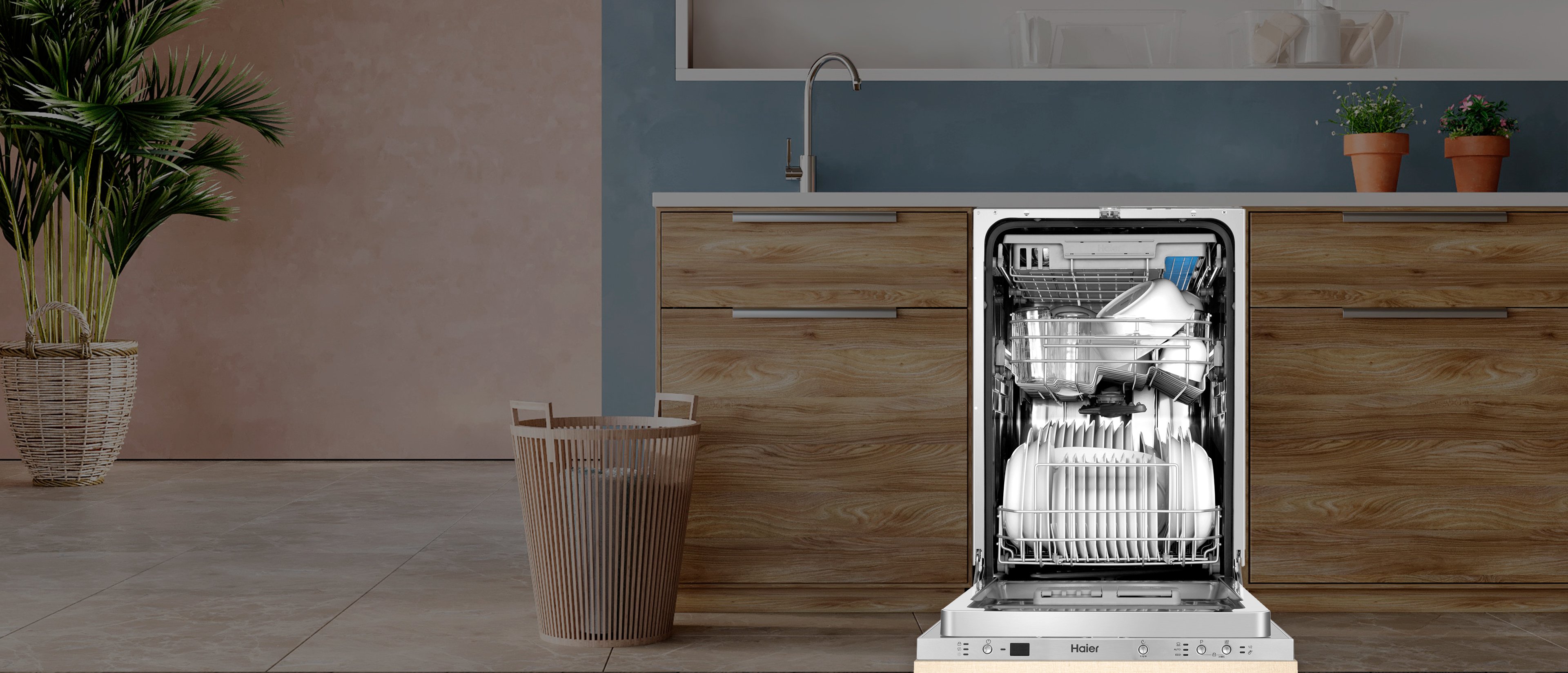 Купить встраиваемая посудомоечная машина Haier HDWE14-094RU в Алматы ...