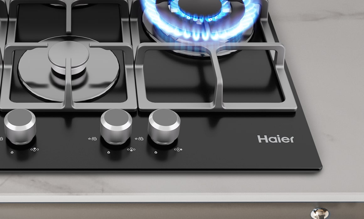 Купить газовая варочная панель Haier HHX-G64RFB в Алматы, Казахстане ...